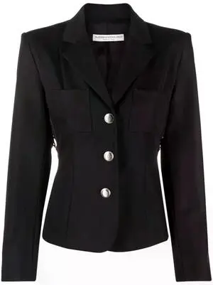 Alessandra Rich Lace-up Wool-blend Blazer