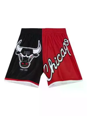 Mitchell & Ness Nba Chicago Bulls Big Face 5.0 Shorts - Black