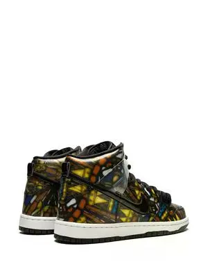 Nike X Concepts Dunk High Pro Sb Stained Glass Special Box Sneakers - Black