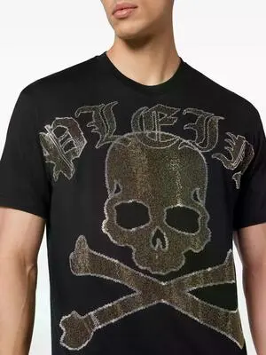 Philipp Plein Gothic Plein Strass Cotton T-shirt