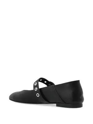 STUART WEITZMAN Leather Ballet Flats