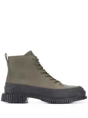 Camper Pix Lace-up Ankle Boots - Green