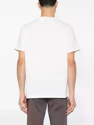 A.p.c. Logo-embroidered Cotton T-shirt - White