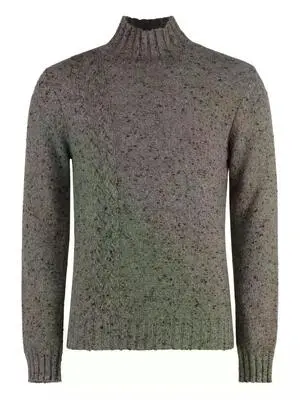 Malo Cashmere High-neck Sweater - Grey