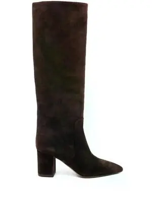 Paris Texas Suede Pointed-toe Mid-calf Boots