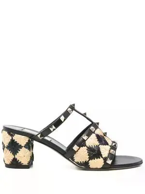 Valentino Garavani Rockstud Sandals - Black