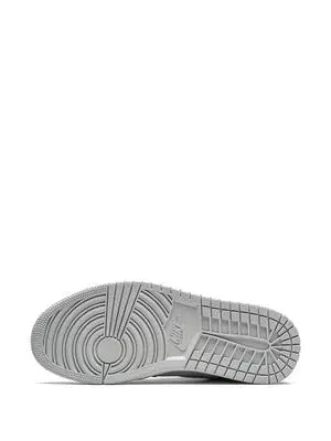 JORDAN Air 1 Retro High Co.jp Metallic Silver Sneakers - Grey