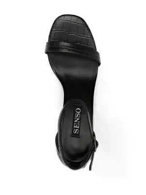 Senso Quelle Iii Crocodile-effect Leather Sandals