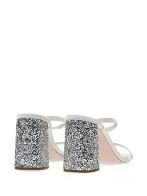 Miu Miu Glitter-heel Sandals
