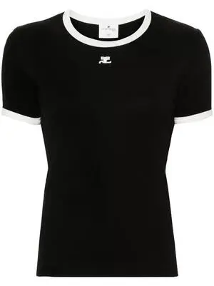 Courreges Patched T-shirts For Women