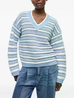GANNI Striped Sweater