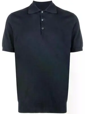 Brunello Cucinelli Fine Knit Short-sleeved Polo Shirt