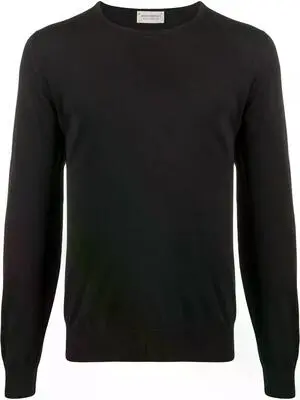 John Smedley Fine-knit Cotton Jumper - Black