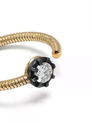 LEANDRA 18kt Yellow And Diamond Open Ring