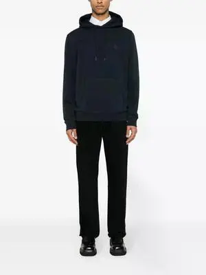BOSS Cotton Jersey Hoodie With Logo Patch
