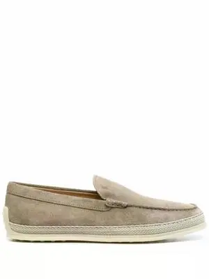 TOD'S Round-toe Slip-on Loafers - Neutrals