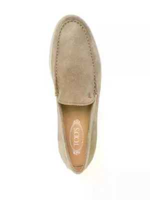 TOD'S Round-toe Slip-on Loafers - Neutrals