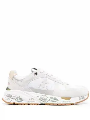 Premiata Low-top Panelled Sneakers - White