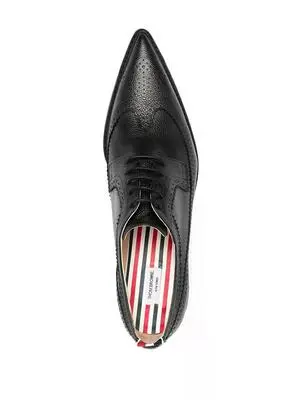 Thom Browne Longwing Brogues With Sculpted Heel - Black