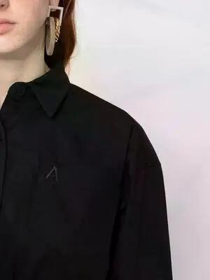 ANDREĀDAMO Cropped Cotton Shirt
