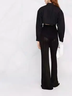 ANDREĀDAMO Cropped Cotton Shirt
