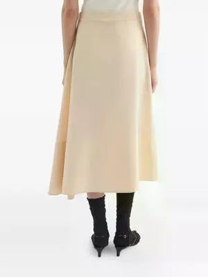 JIL SANDER Wool Asymmetric Skirt