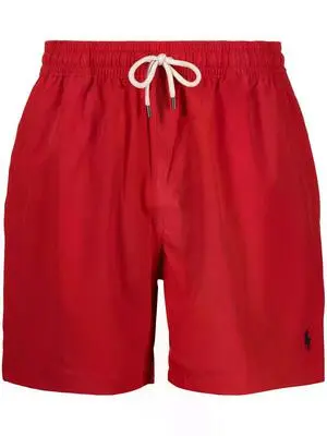 Polo Ralph Lauren Logo-embroidered Swim Shorts - Red