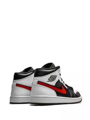 JORDAN Air 1 Mid Chile Red Sneakers - Black