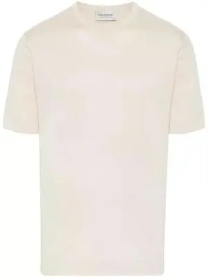 John Smedley Fine-knit Cotton T-shirt - Neutrals
