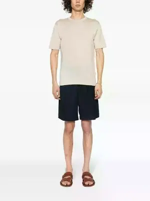 John Smedley Fine-knit Cotton T-shirt - Neutrals