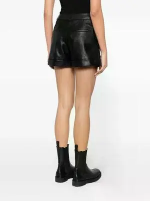 YVES SALOMON Leather Shorts