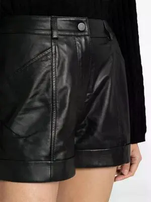 YVES SALOMON Leather Shorts