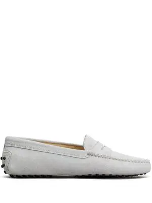 TOD'S Leather Loafers - Grey