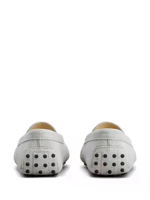 TOD'S Leather Loafers - Grey