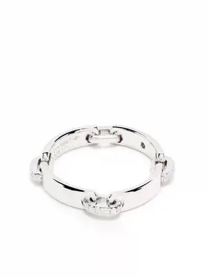 COURBET 18kt Recycled White Gold And Laboratory-grown Diamond Band Ring - Silver