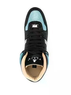Philipp Plein Embellished High-top Sneakers - Blue