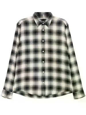 BOSS Plaid Long-sleeves Shirt - Grey