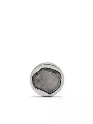PARTS OF FOUR Diamond-embellished Single Stud Earring - Silver