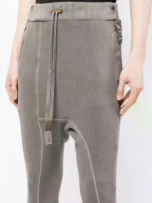 Boris Bidjan Saberi Cropped Drop-crotch Track Pants
