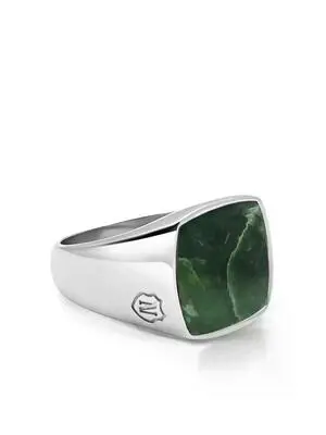 NIALAYA JEWELRY Plated Jade Ring - Silver