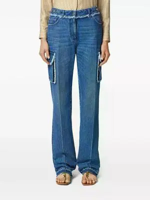 Versace Frayed Cargo Jeans