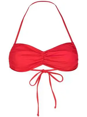 SIAN SWIMWEAR Halle Bandeau Halterneck Two-piece Set - Red