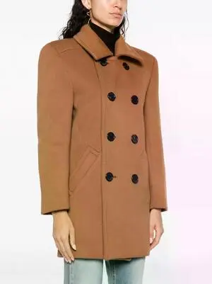 Saint Laurent Double-breasted Wool Coat