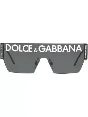 Dolce & Gabbana Dg Logo Oversized-frame Sunglasses
