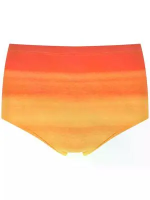 AMIR SLAMA Tie-dye Gradient Swimming Trunks - Orange