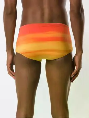 AMIR SLAMA Tie-dye Gradient Swimming Trunks