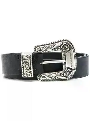 GOLDEN GOOSE Buckled Belt - Black