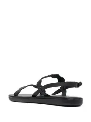 ANCIENT GREEK SANDALS Afro Strap-detail Sandals - Black