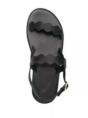 ANCIENT GREEK SANDALS Afro Strap-detail Sandals - Black