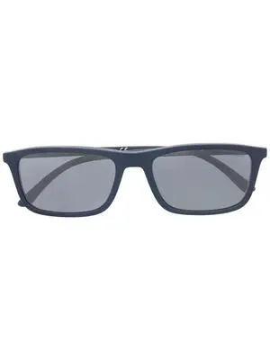 Emporio Armani Rectangle-frame Glasses - Blue